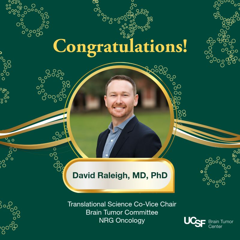 David Raleigh Appointed as Translational Science Co-Vice Chair of the ...